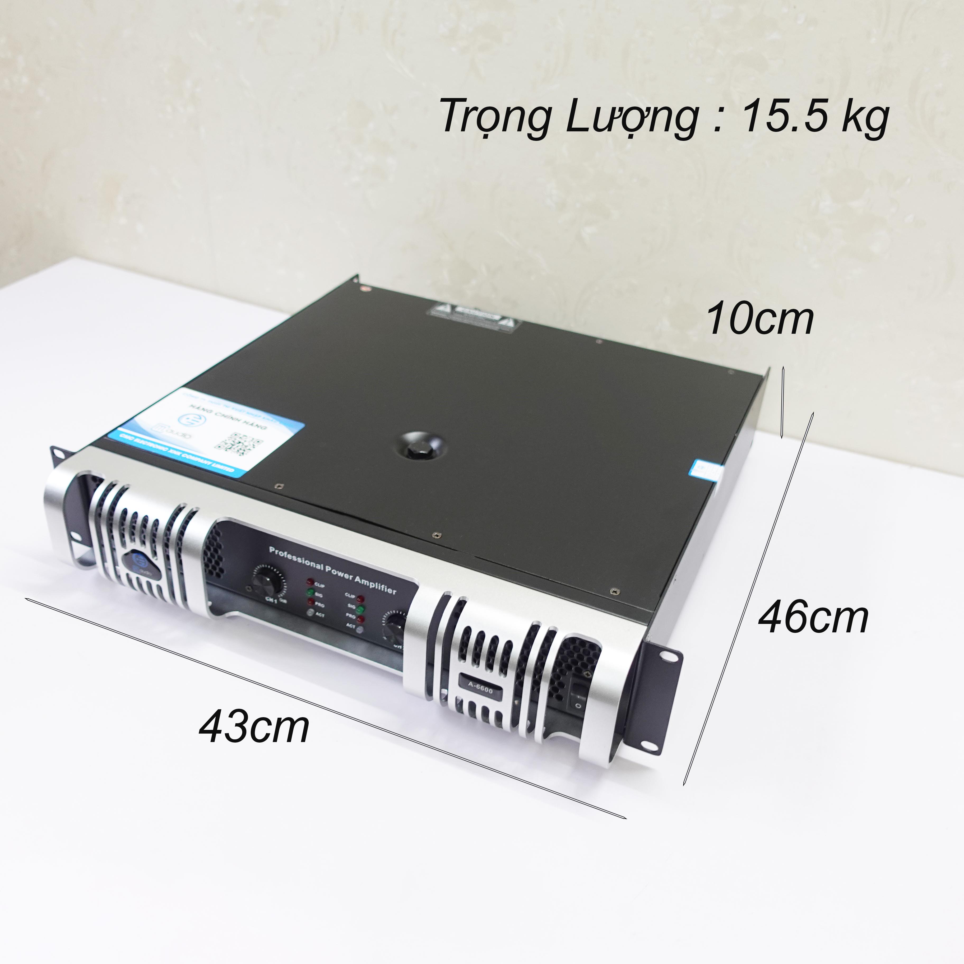 Cục đẩy công suất CMA-6600 32 sò | Đẩy công suất 650w x 2 kênh, tặng thêm phụ kiện